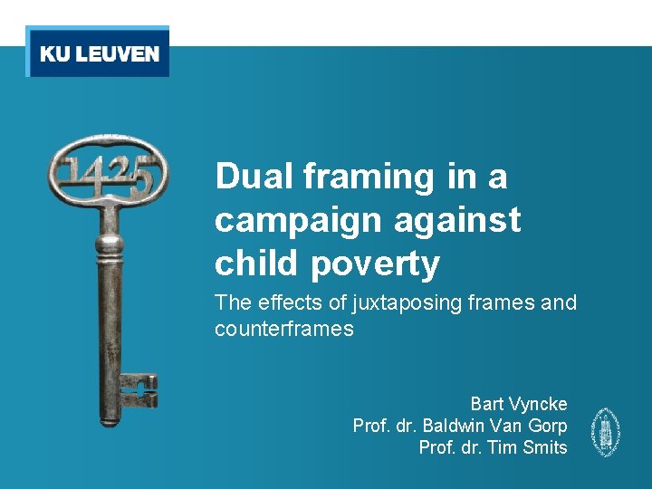 Dual framing in a campaign against child poverty