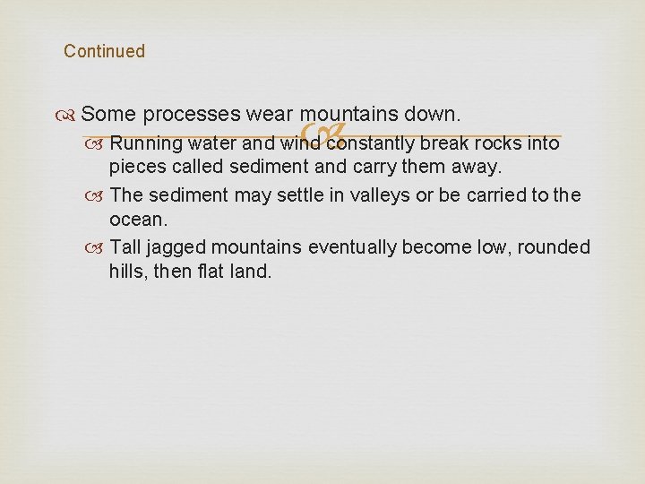 Section 3 1 Movement of Rock Builds Mountains