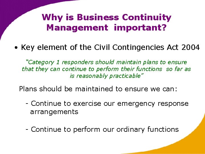 What is Business Continuity Management The Official Version