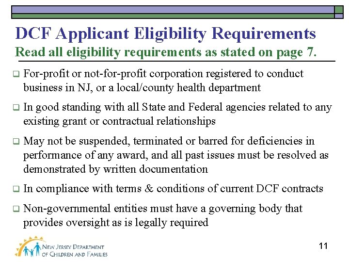 New Jersey Department of Children Families DCF Race