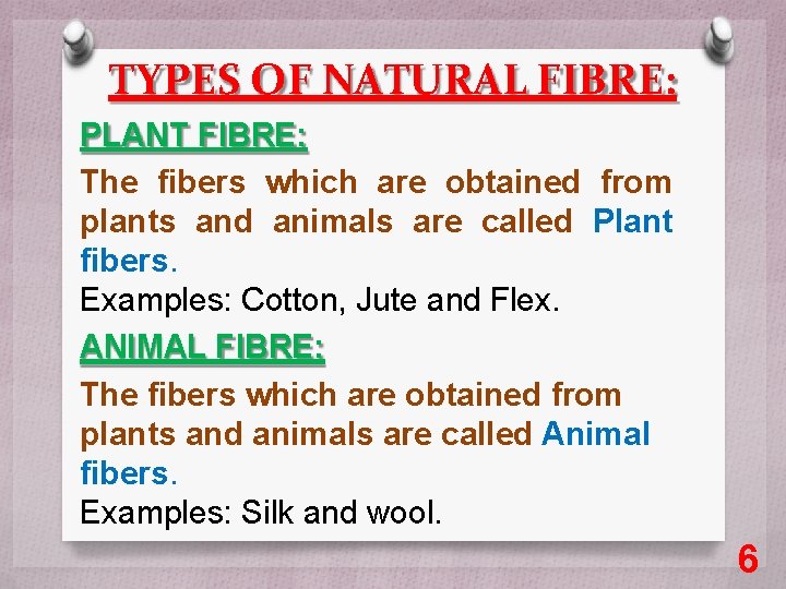 SCIENCE Chapter 3 FIBRE TO FABRIC Class VII