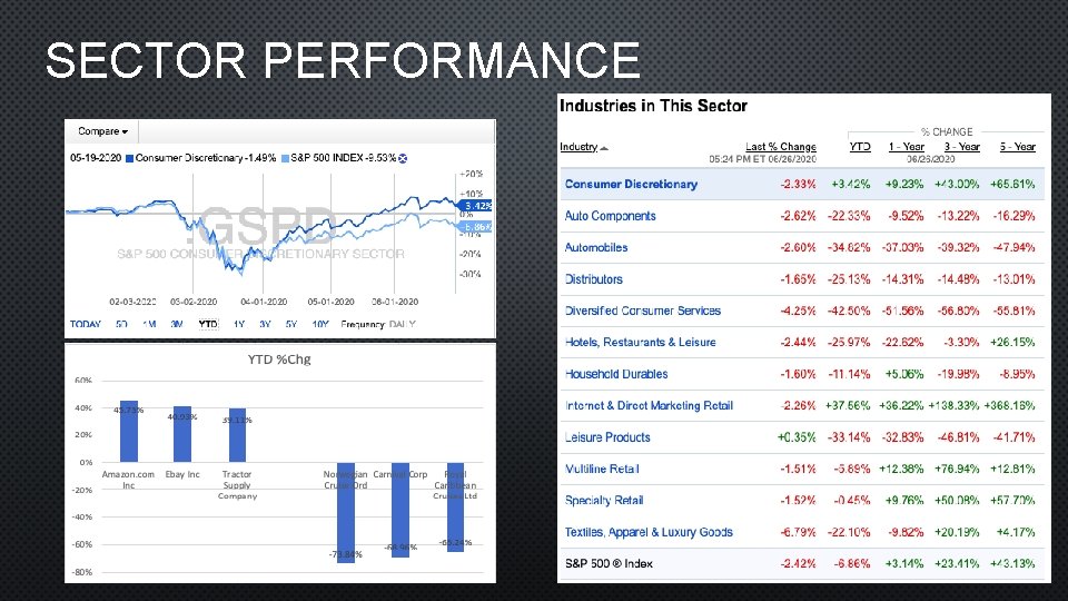 CONSUMER DISCRETIONAR Y SECTOR OVERVIEW COMPRISES BUSINESSES THAT