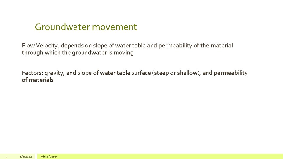 Groundwater Mrs Johnson Earth Science Essential Question Where