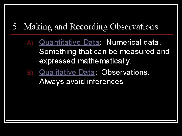 I Science and Problem Solving A Scientific Method