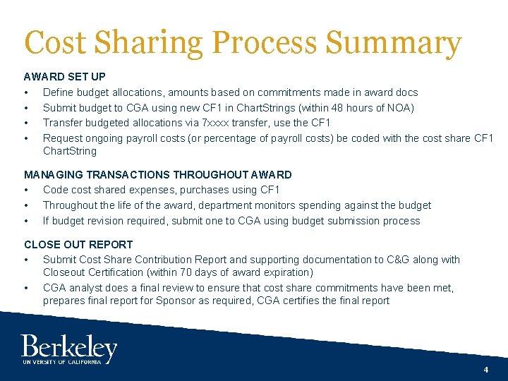 Contracts and Grants Accounting Cost Share Budgeting Spending