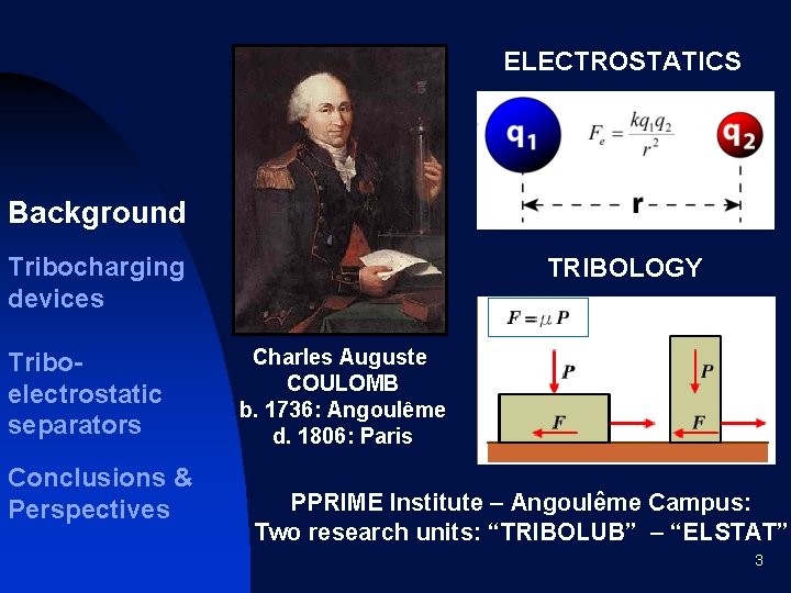 TRIBOELECTROSTATIC SEPARATION OF MIXED GRANULAR INSULATORS ABS HIPS
