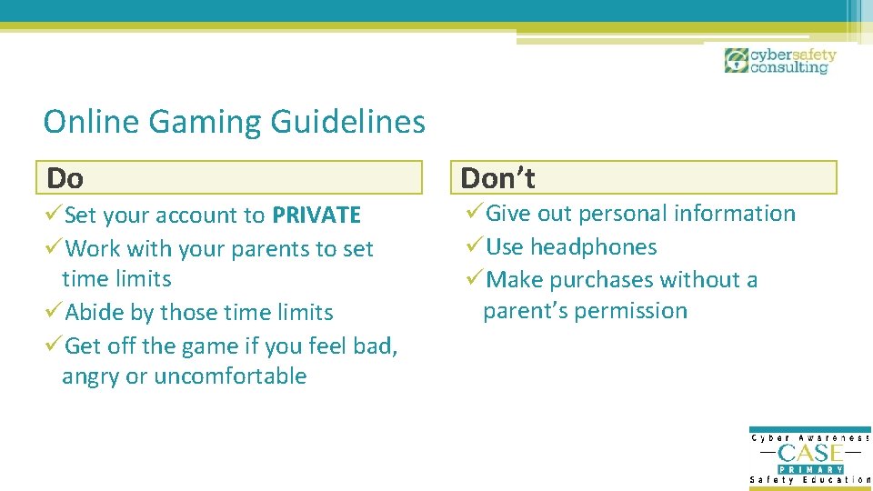 Gaming and You Tube Digital Citizenship Review What