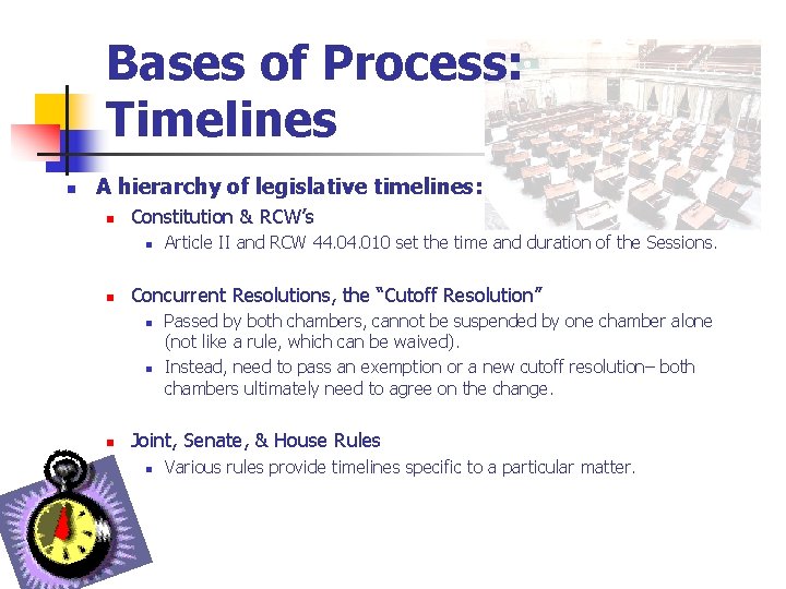 Basic Parliamentary Procedure An overview presented to University