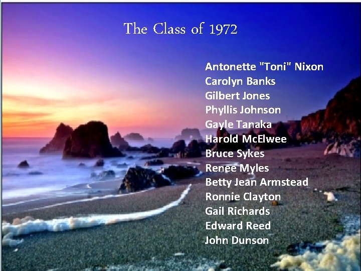 In Loving Memory of these and other 70s