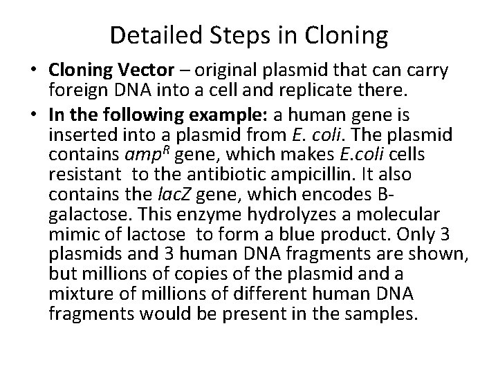 Manipulating the Genome DNA Cloning and Analysis 20
