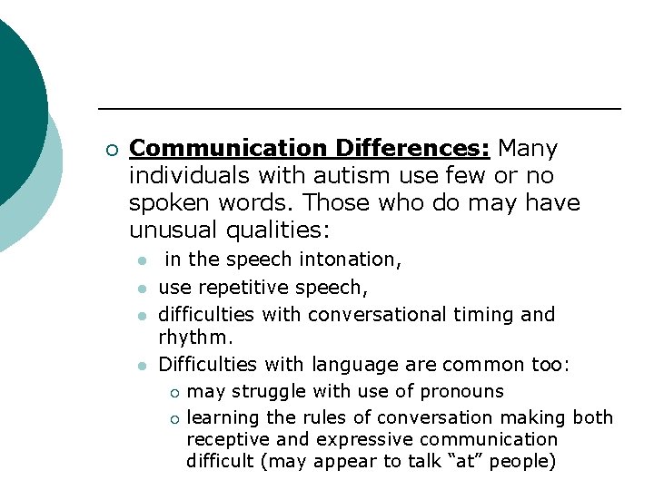 Autism What is it all about One foot