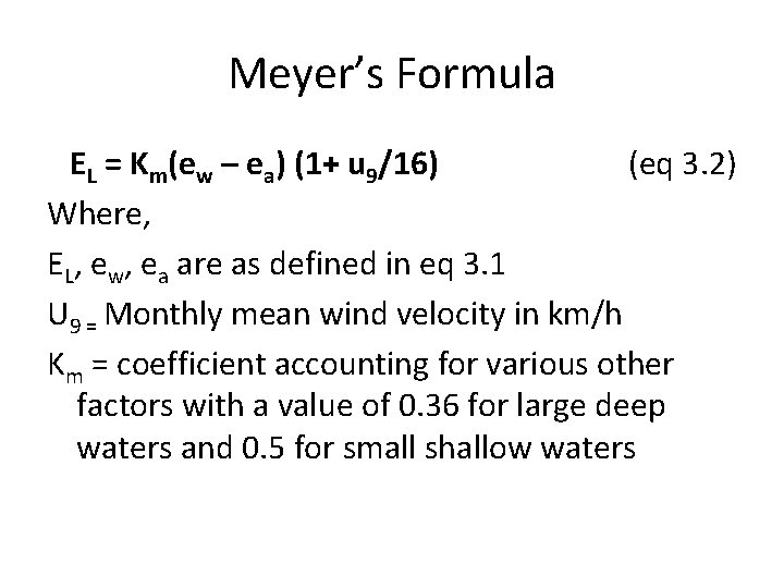 Faculty Engineering Technology Chapter 3 Hydrology and hydraulics