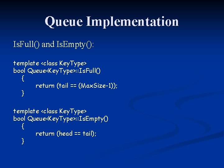 Queues Queue Definition Ordered list with property All
