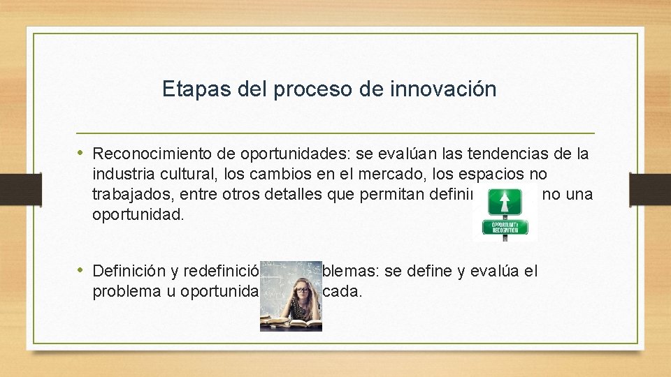 PROCESO DE INNOVACION Etapas del proceso de innovacin