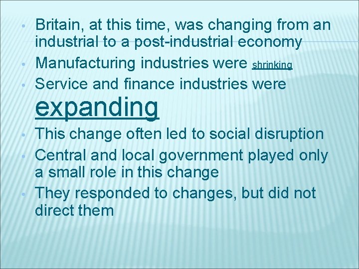 The Economy 1964 79 BRITAIN IN DECLINE A
