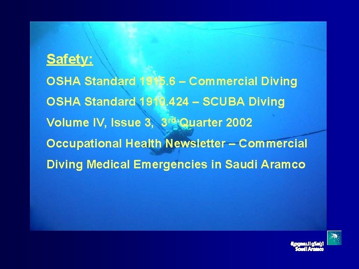 Underwater Welding Inspection Presentation Presented by Saiful Rizal