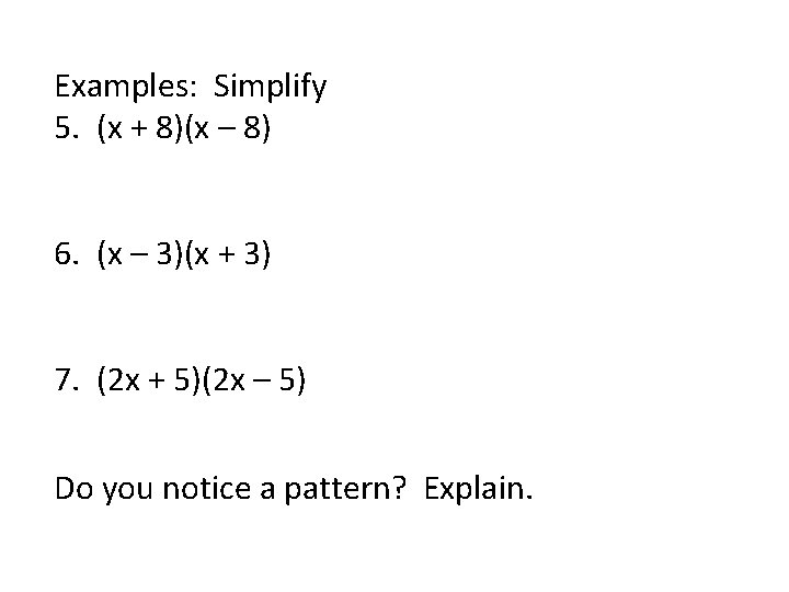 Unit 1 Algebra Skills Review Lesson 1 Polynomials