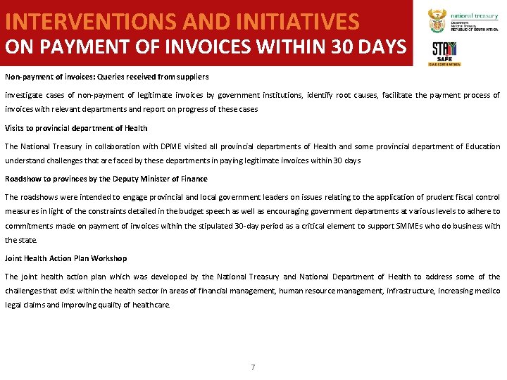 30 DAYS INFORMATION 20192020 Financial Year Including information
