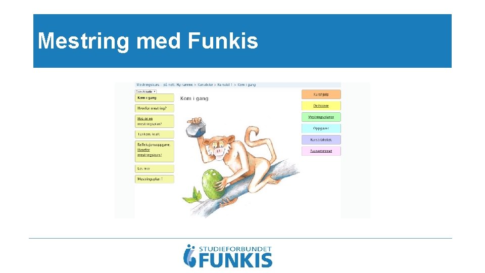 Bedre livskvalitet gjennom lring og mestring Hovedpunkter Hva