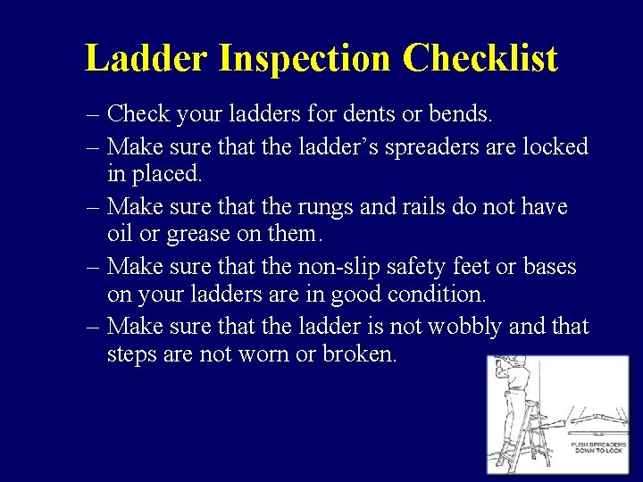 STEP LADDER SAFETY Carl Albert State College LADDER