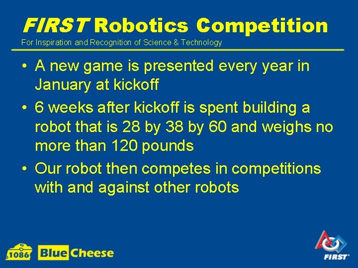 Deep Run High School Robotics Team 1086 Six