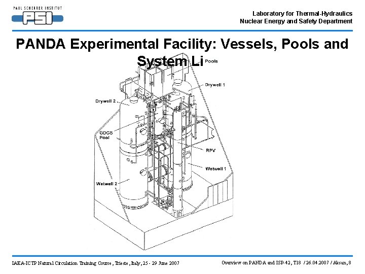 Laboratory for ThermalHydraulics Nuclear Energy and Safety Department