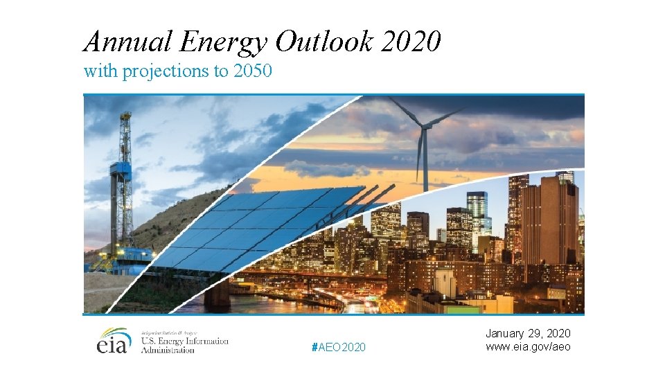 Annual Energy Outlook 2020 with projections to 2050