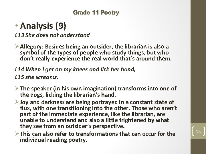 GRADE 11 POETRY EATING POETRY Mark Strand 1