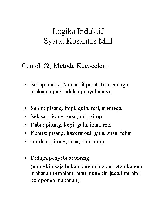 Bab 7 Logika Induktif Logika Induktif Hakikat Kelemahan