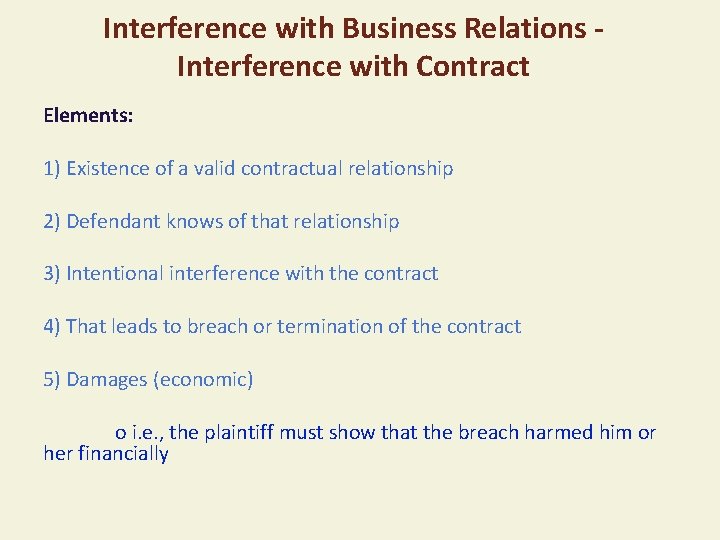 Misrepresentation Fraud 1 Material misrepresentation o Must be