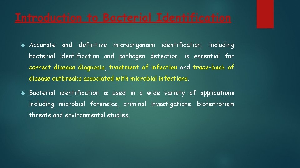 Introduction to Diagnostic Microbiology Lecture 1 Diagnostic Microbiology
