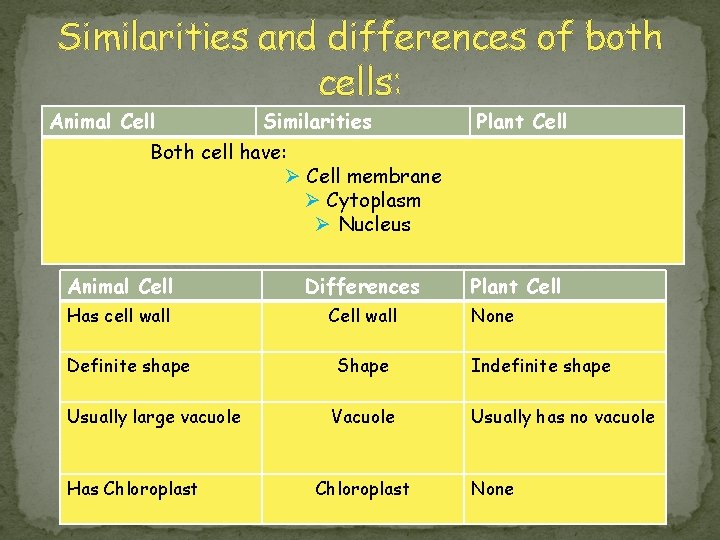 CELLS AS THE BASIC UNIT OF LIFE What