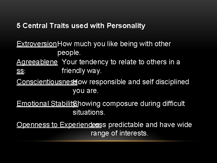 CHAPTER 2 Personality SelfEsteem and Emotions LESSON OBJECTIVES