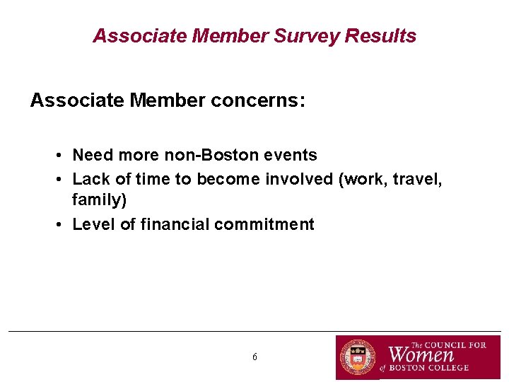 Associate Member Update Spring 2010 Getting to Know