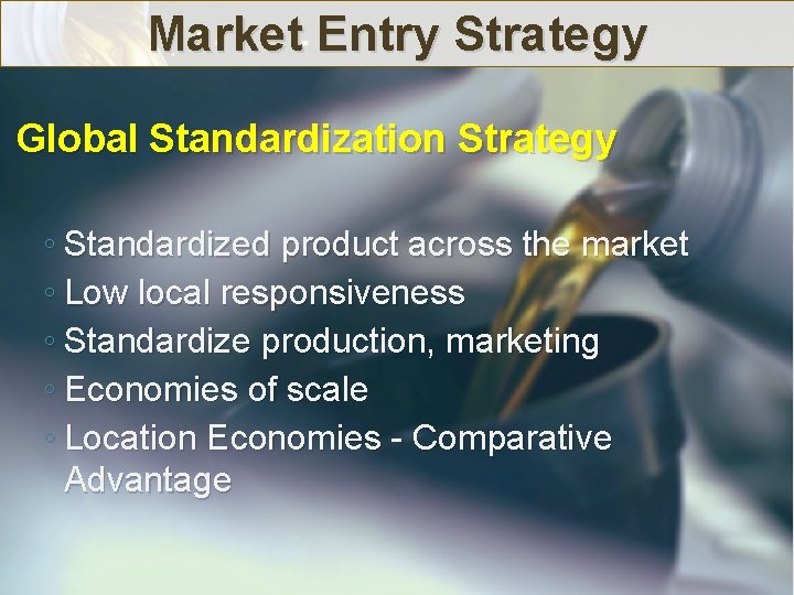 INTERNATIONAL BUSINESS PLAN RELSTAR LUBRICANTS Brunei 01 Aung