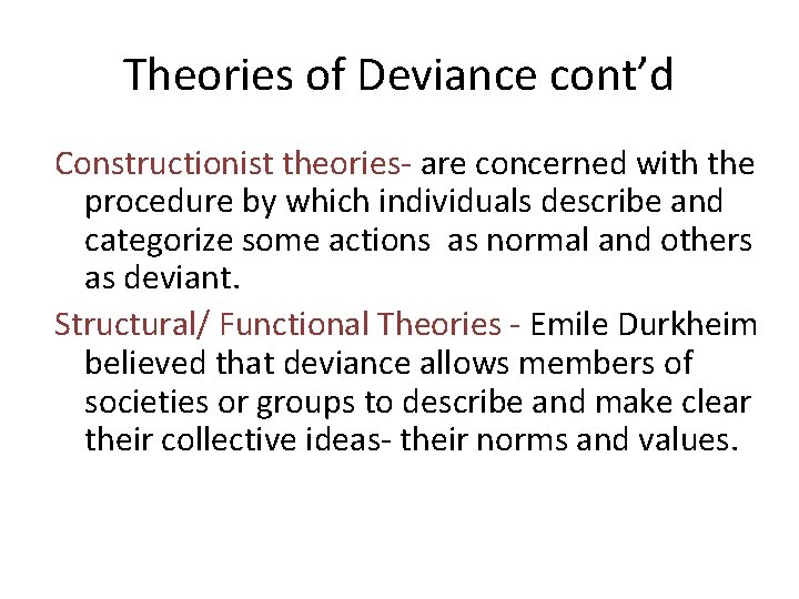 Chapter 7 Deviance And Crime George Ritz Presented