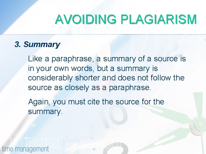 PLAGIARISM Notes lifted for academic purposes from information