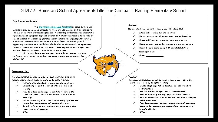 2020 21 Home and School Agreement Title One