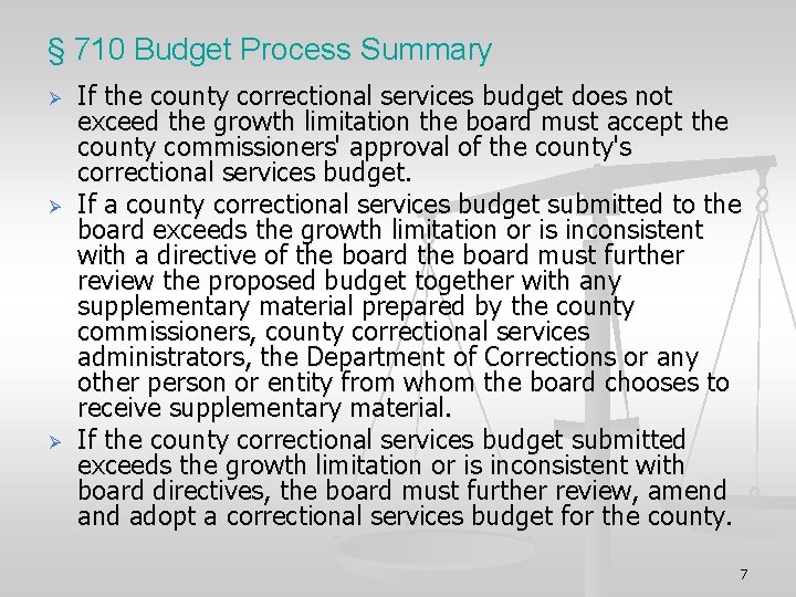 Board of Corrections Presentation Outline FY 09 Emergency