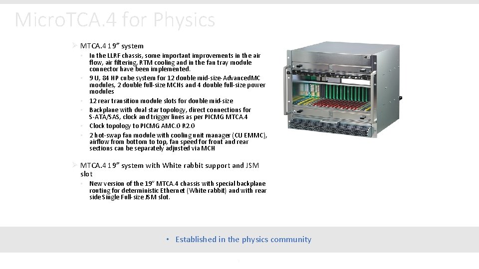 Micro TCA 2 slot MTCA with embedded MCH
