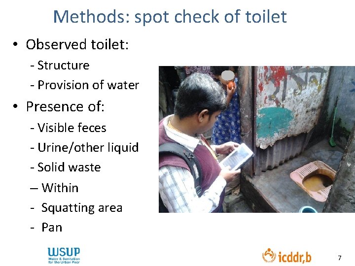 Factors affecting cleanliness of shared urban slum toilets