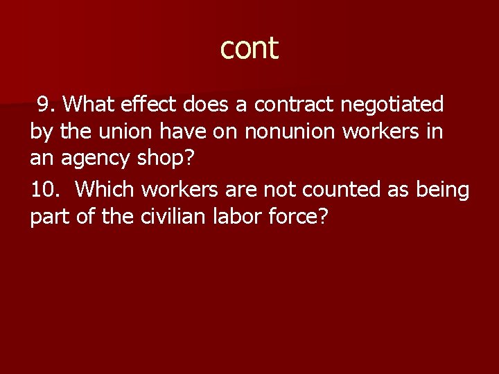Labor and Wages Chapter 9 Lesson 1 The