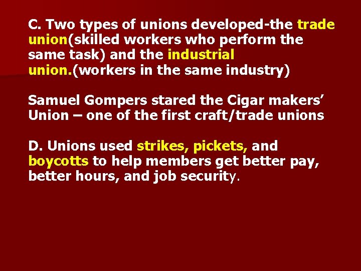 Labor and Wages Chapter 9 Lesson 1 The