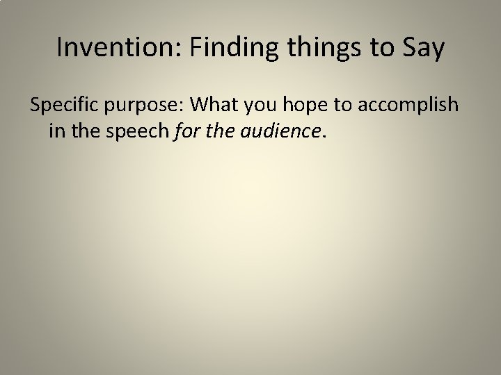 Basic Elements of Speechmaking The Five Canons of