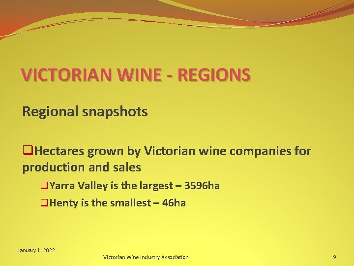 Victorian Agribusiness Summit 2009 The Future of Wine