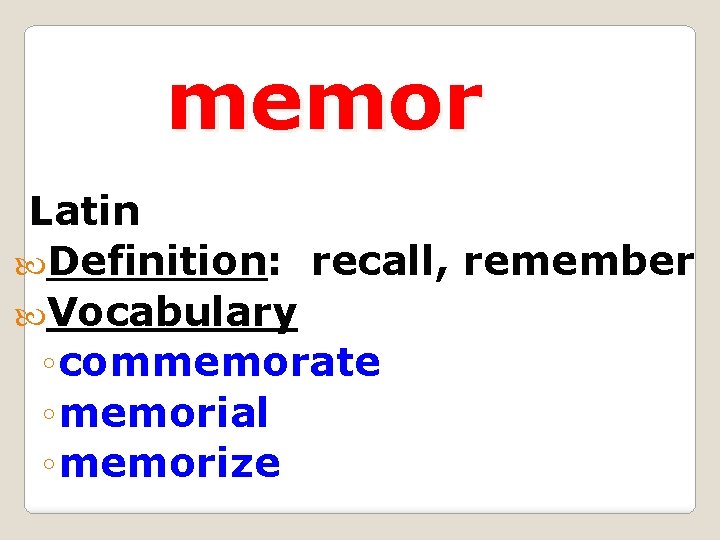 Word Study Crossroads Middle School Year Two Trimester