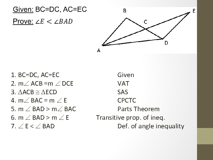 7 2 Inequalities for Numbers Segments and Angles