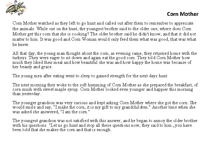 Corn Mother By Waynonaha Two Worlds Corn Mother