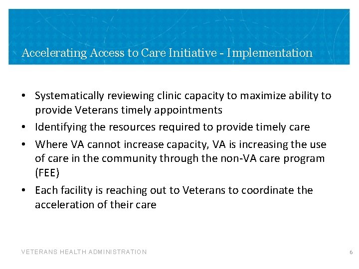 VA Access and Tribal Health Program Reimbursement Agreements
