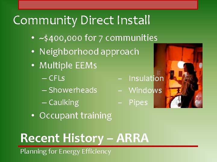 NM Infrastructure Conference 2012 Creating a Greener Sustainable